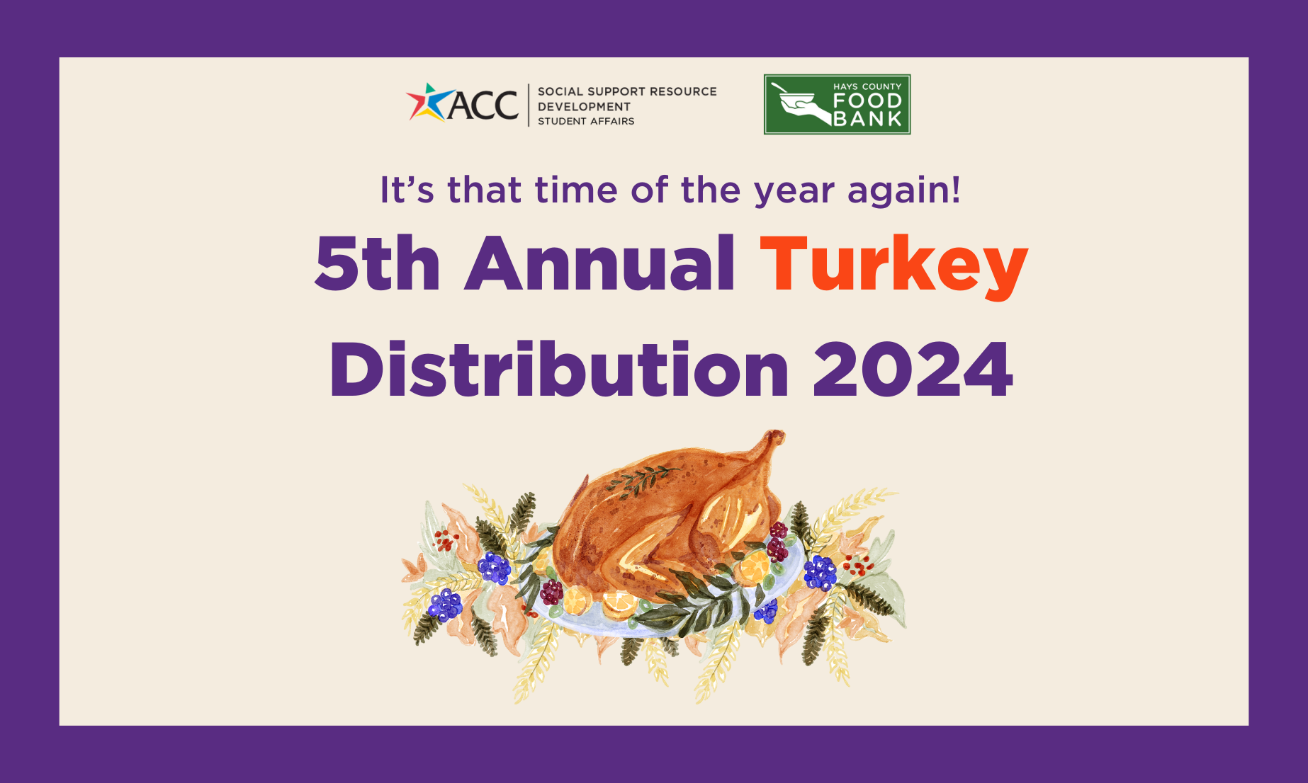 Get your Thanksgiving dinner with 5th annual Hays Turkey Distribution ...