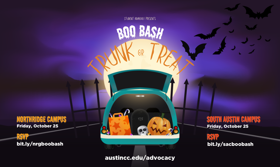 Happy Halloween! Join ACC for Boo Bash: Trunk or Treat | Student Infohub | Austin Community ...