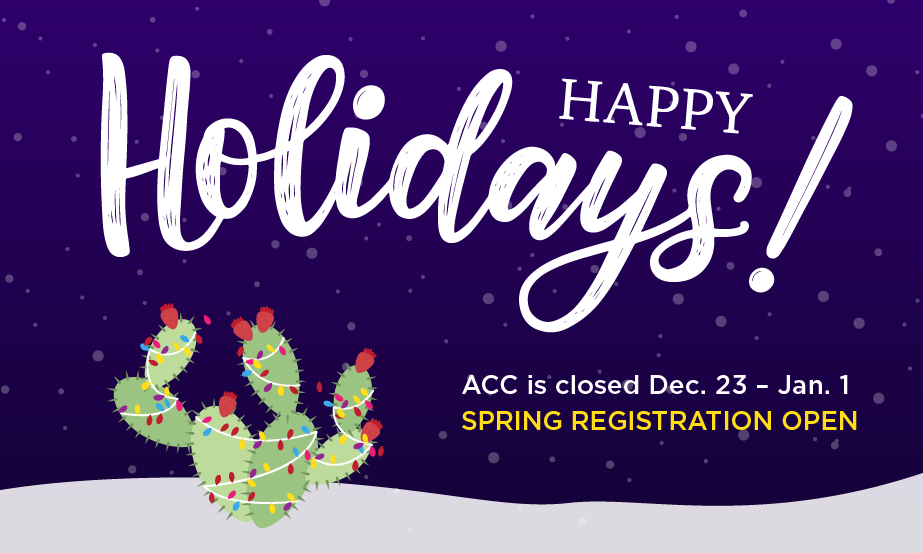 ACC Closes for Winter Break from December 23 through January 1 ...