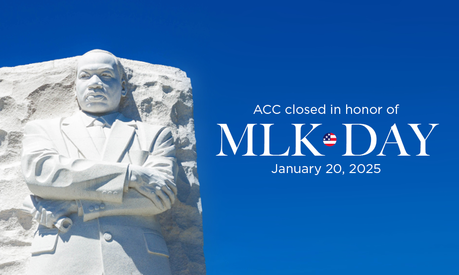 ACC Closed in Observance of Martin Luther King Jr. Day - Student ... ACC Closed in Observance of Martin Luther King Jr. Day - Student ...